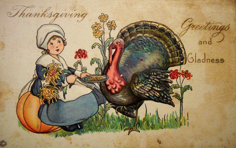 20 Fun and Cute Vintage Thanksgiving Postcards From the Early 20th ...