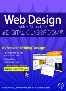 Web design with HTML and CSS digital classroom a complete training ...