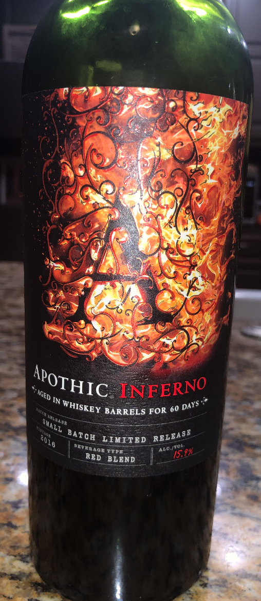 Aspen's Wine Blog: Wine Tasting #14: Apothic Inferno