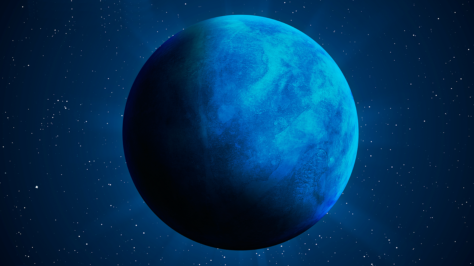 Netuno Brilhando no Céu