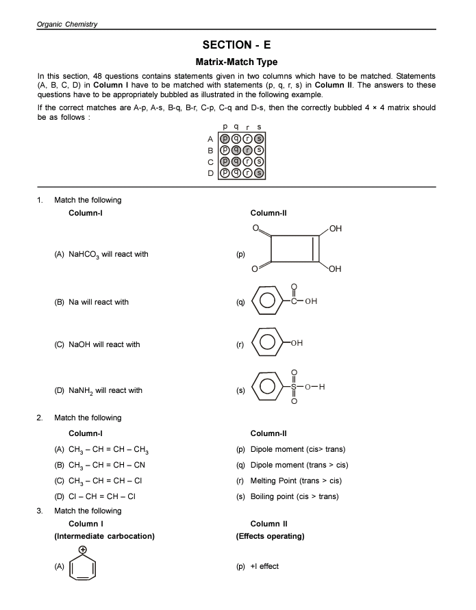 Organic Chemistry Question Bank (Full Syllabus) | All Study Guide at ...