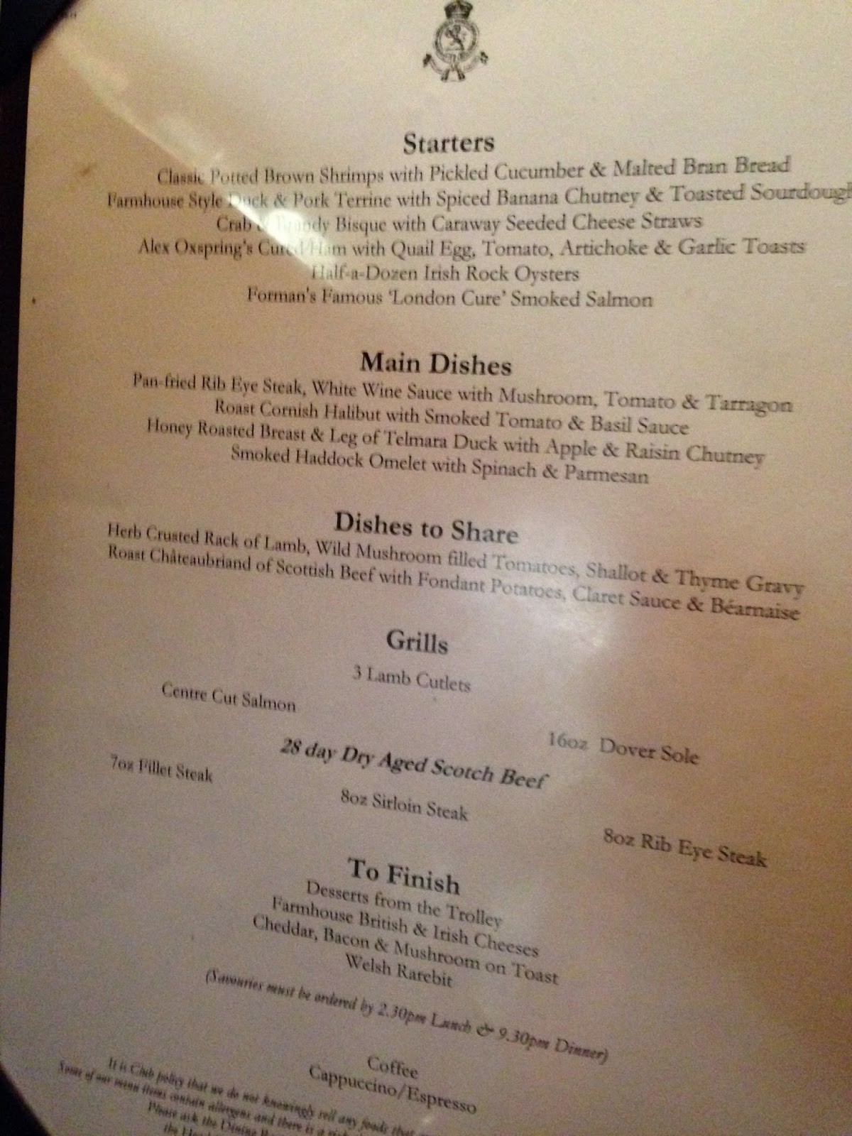 THIS LITTLE PIGGY LOVES FOOD!: THE EAST INDIA CLUB, ST JAMES