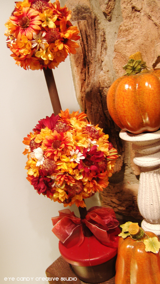 Eye Candy Creative Studio: CRAFT :: Fall Flower Topiary