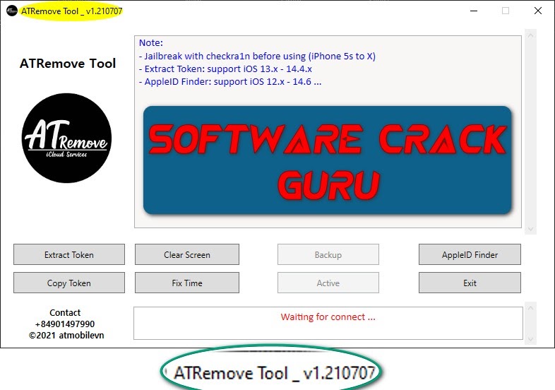 AppleID Finder GET ICloud Information Phone Number ATRemoveTool v1 210707 appleid-finder-get-icloud-information-phone-number-atremovetool-v1-210707