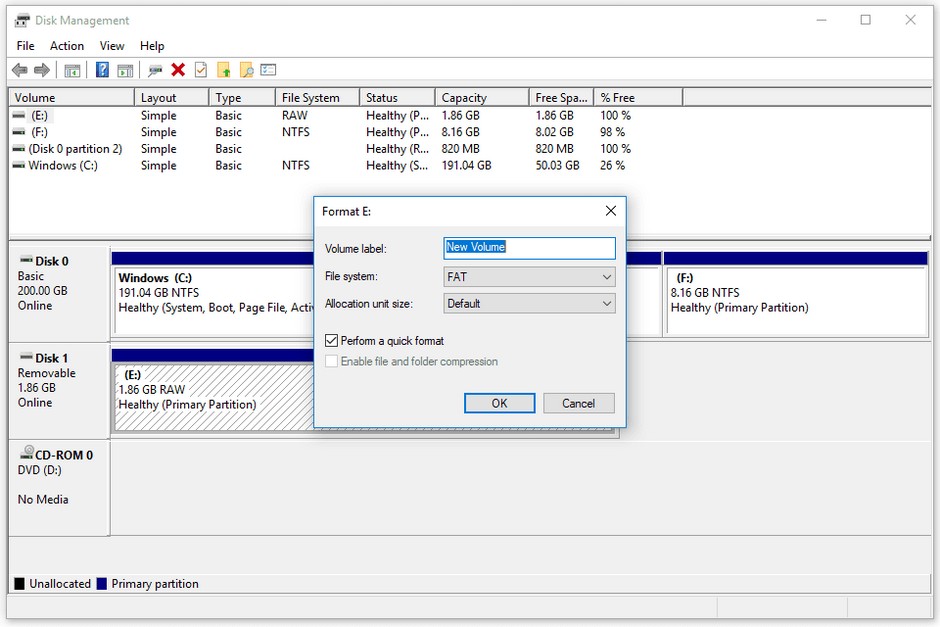 Formateo del disco duro