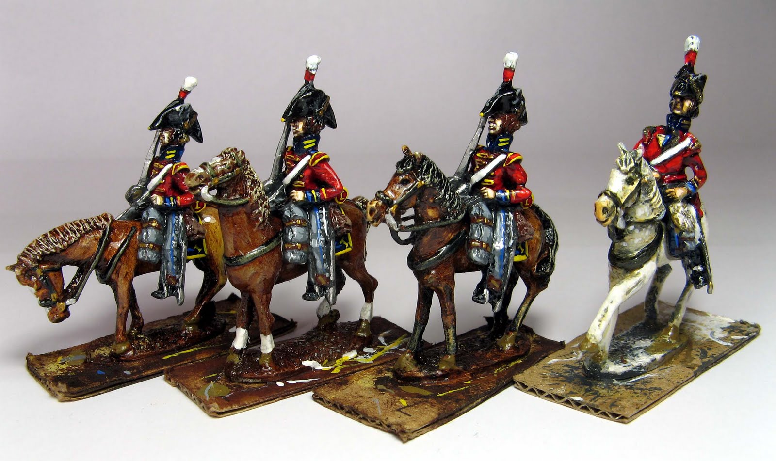 One man and his brushes.: British Heavy Dragoons
