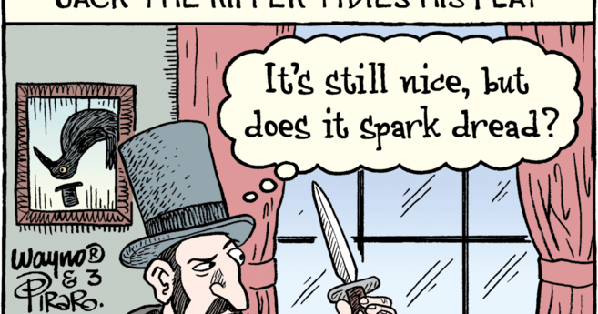 Mystery Fanfare: Cartoon of the Day: Jack the Ripper Tidies his Flat