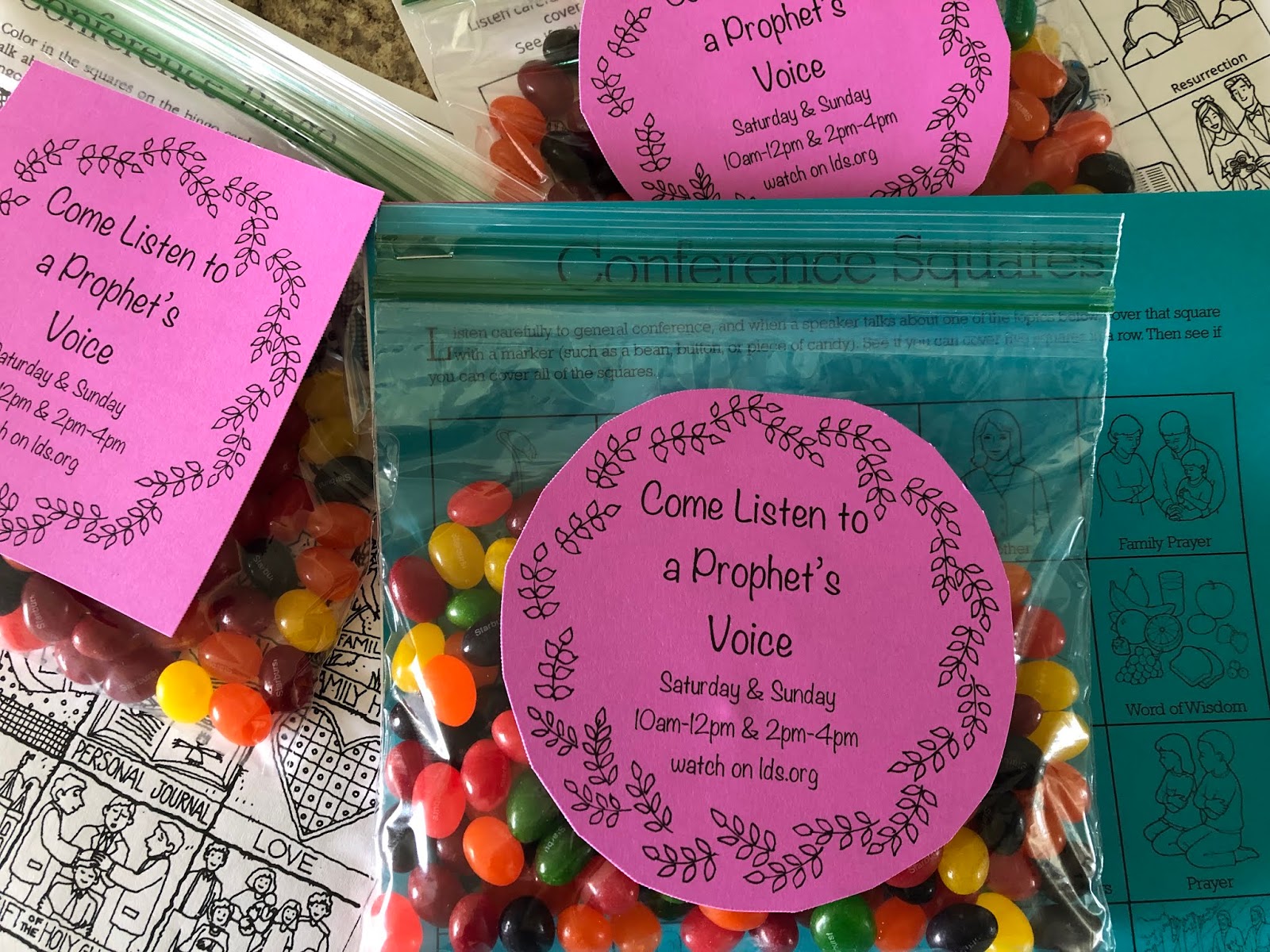 Doodled Curls: LDS Conference Activity Pages