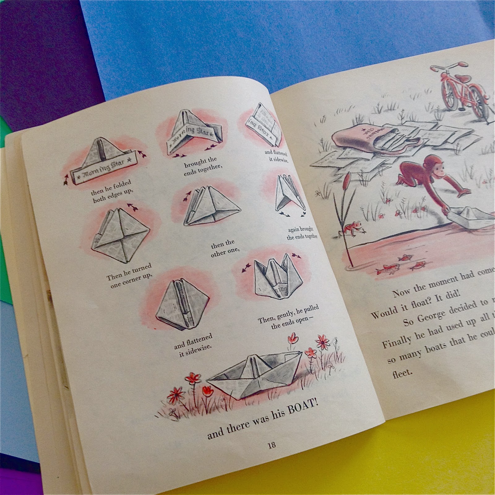 The Chocolate Muffin Tree: Making Origami Paper Boats