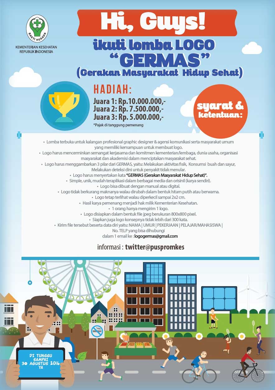 Kementerian kesehatan mengadakan sayembara lomba-logo-germas-2016 ...