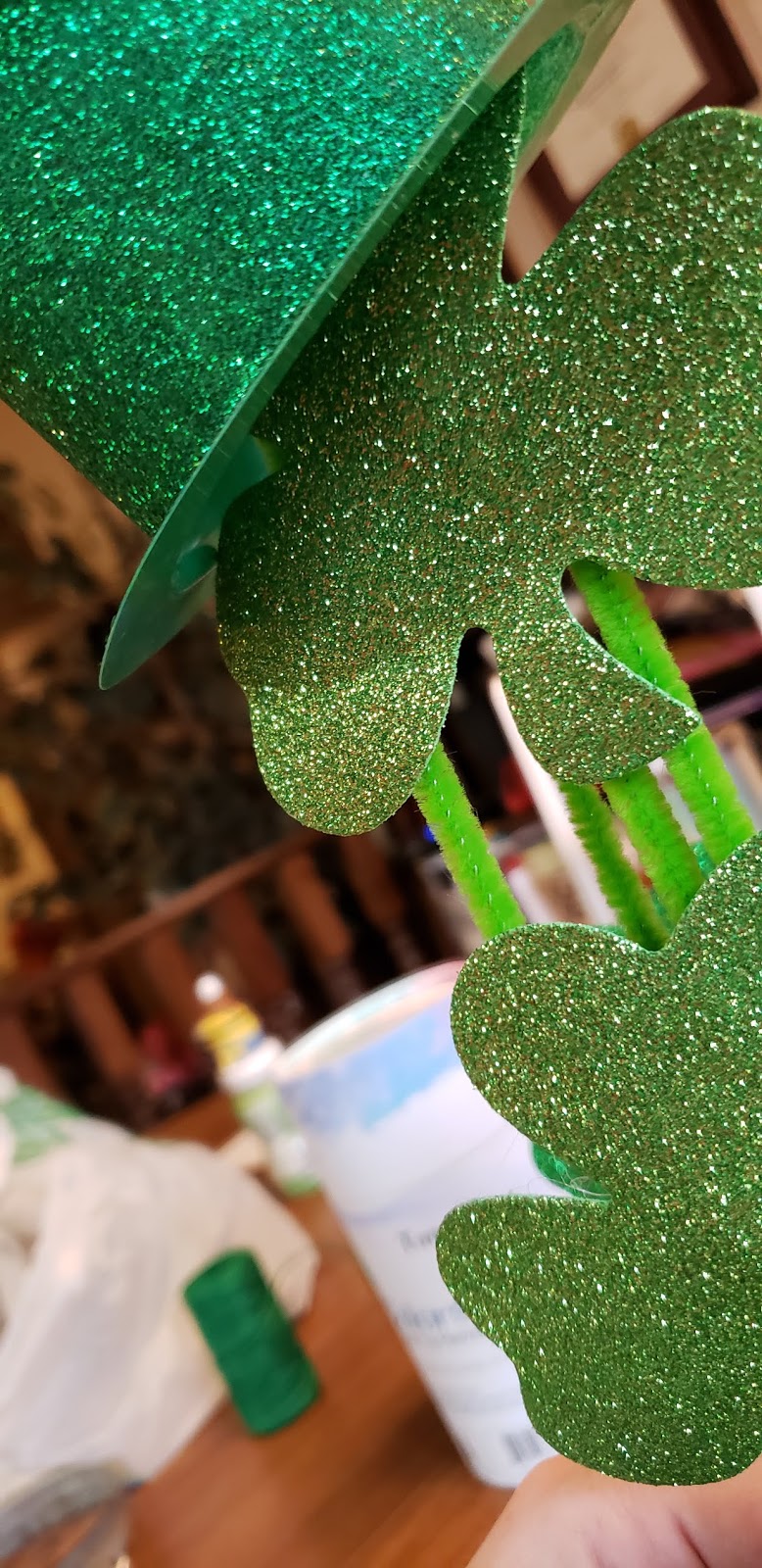 Crafting Household 6: St. Patrick's Day Wreath: Dollar Tree Craft