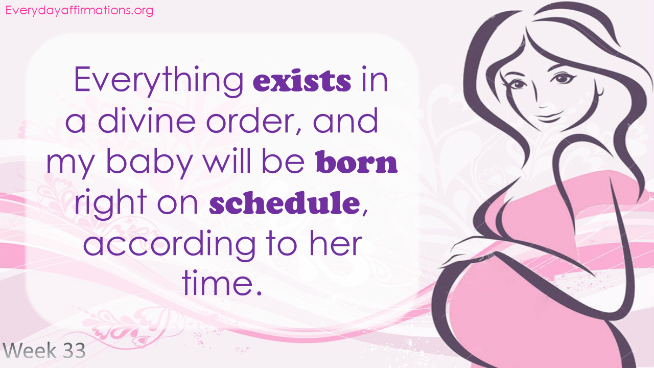 Positive Pregnancy Affirmations Third Trimester