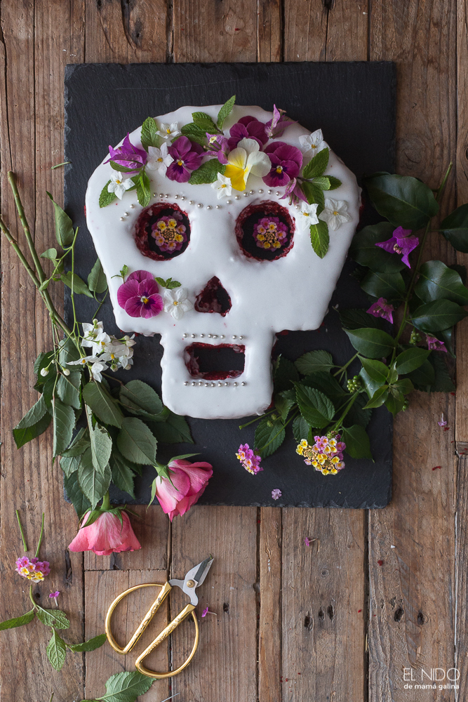 CATRINA RED VELVET (BIZCOCHO DE CALAVERA SIN MOLDE) / EL nido DE MAMÁ ...