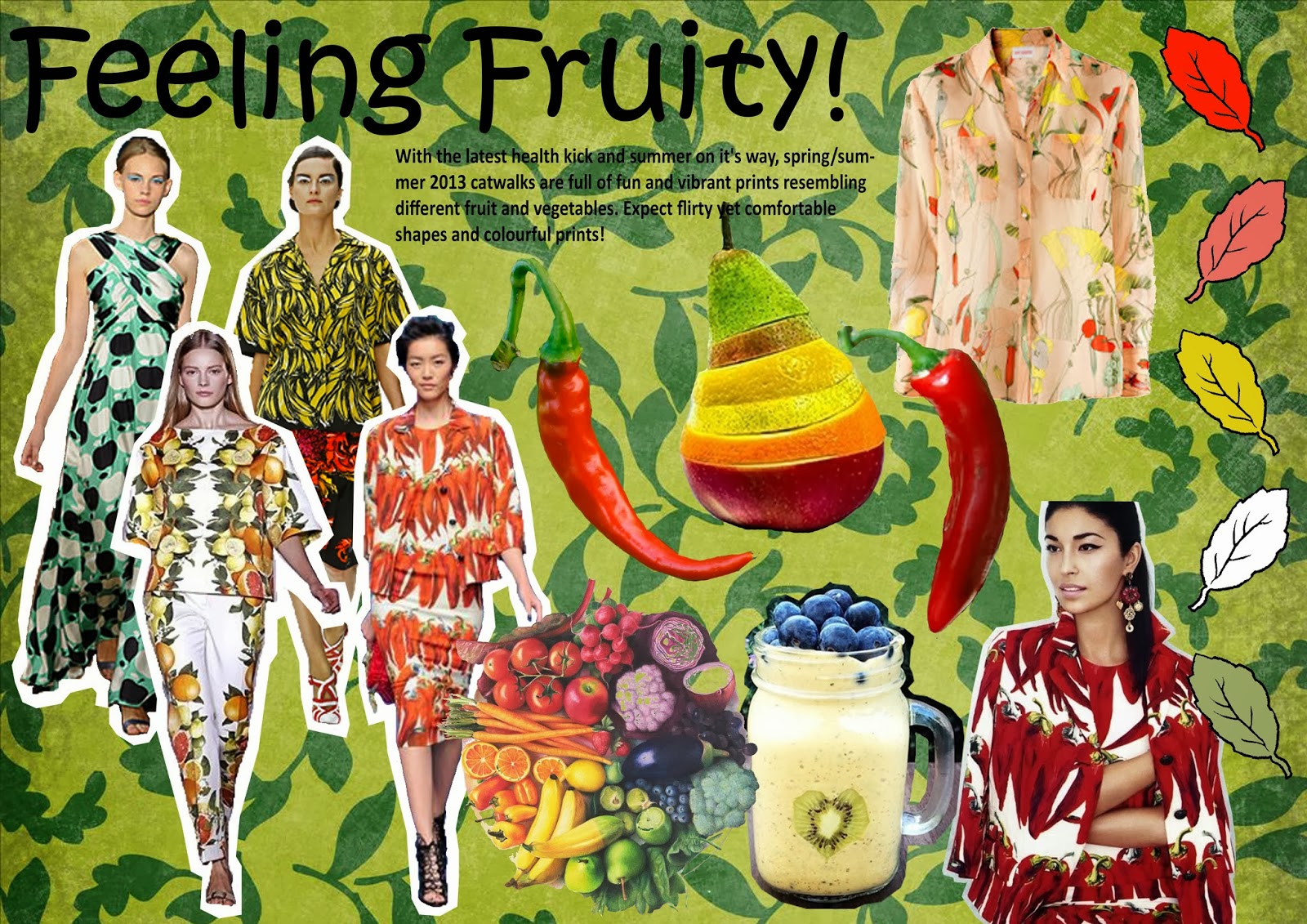 Fruit and Vegetable Mood Board ~ Digital Portfolio