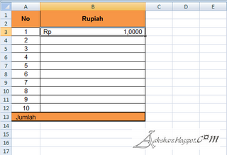 Cara Menuliskan Mata Uang Rupiah Otomatis di Microsoft Excel 2007 ...