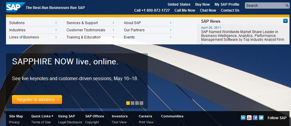 Martin Maruskin blog (something about SAP): SAP homepage redesigns ...