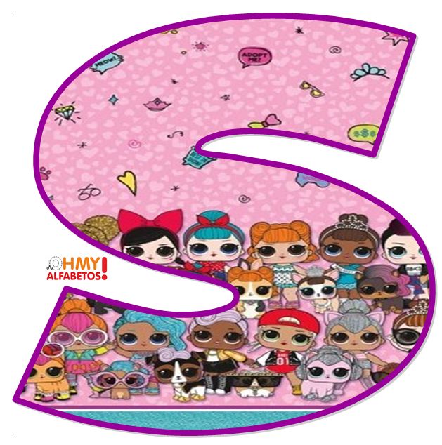 Alfabeto LOL Surprise. Cute LOL Surprise Abc. - Oh my Alfabetos!