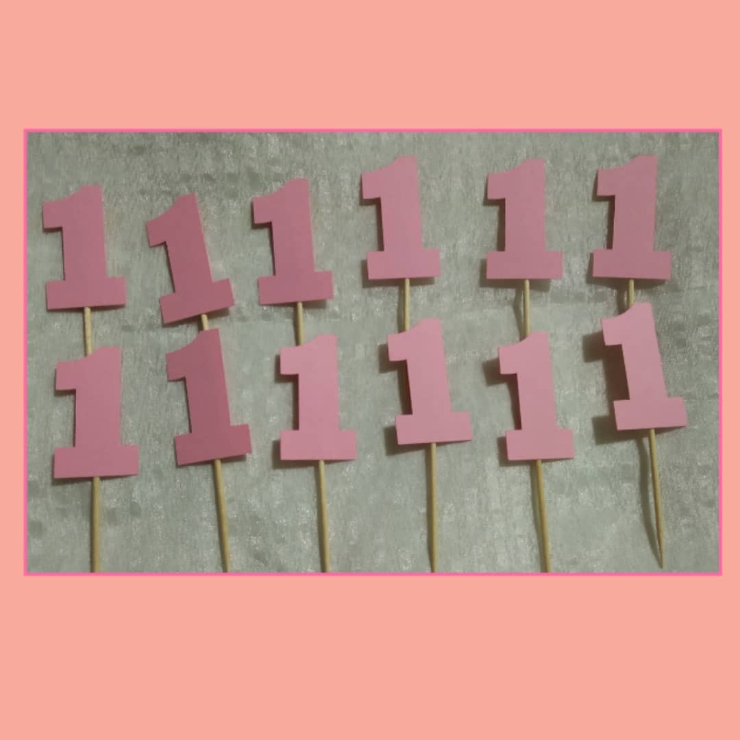 Mini Topper Número 1 - Mis Toppers Tus Toppers