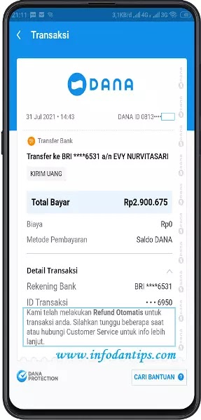 Pengalaman Gagal Transfer Uang Menggunakan Aplikasi DANA - Info dan Tips