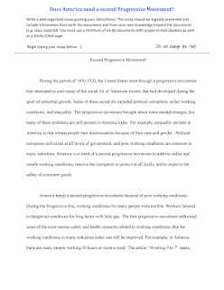 essay examples: Progressive Era Essay