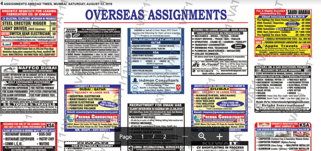 Assignment Abroad Times- 31st May 2023