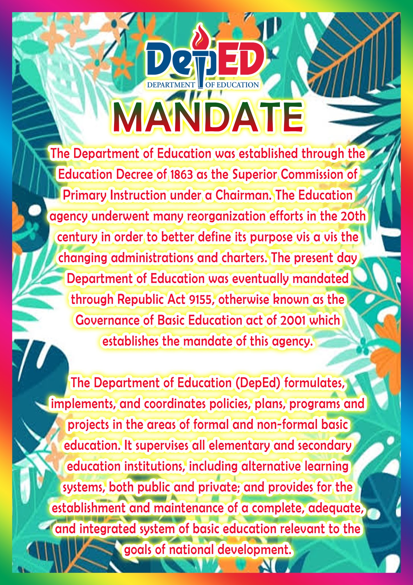 DepEd Mandate deped-mandate