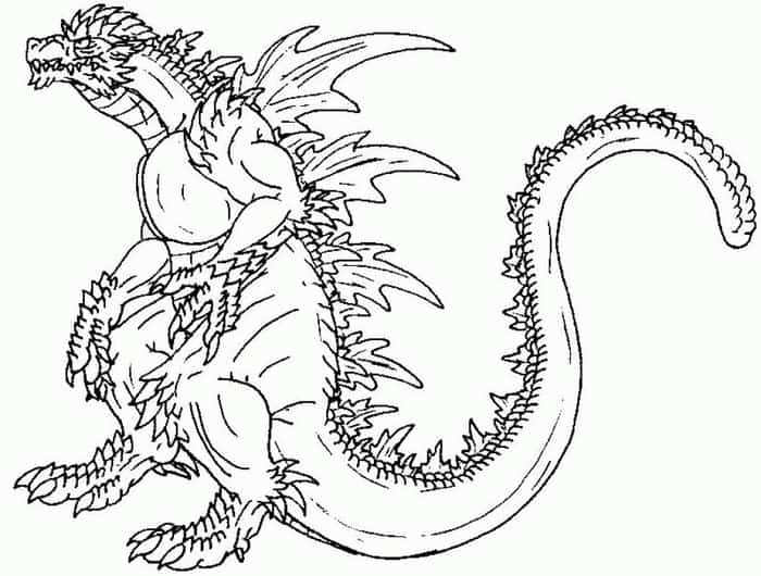 Godzilla Coloring Pages - Yuk Sebar