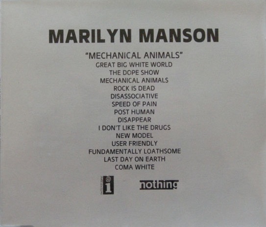 Classic Rock Covers Database: Marilyn Manson - Mechanical Animals (1998)