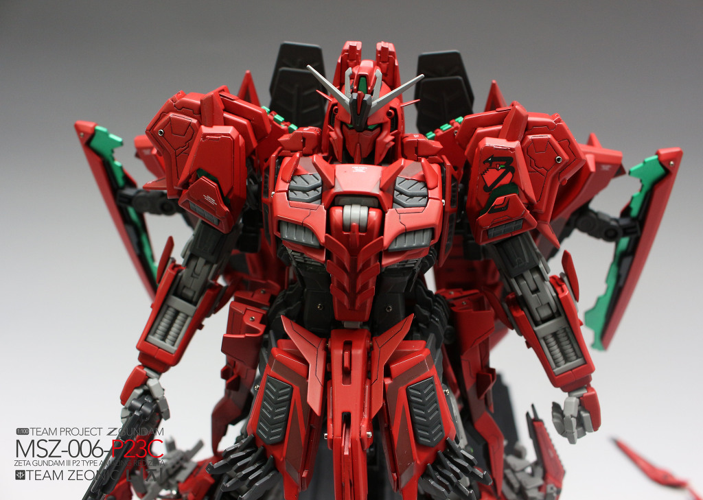 GUNDAM GUY: MG 1/100 MSZ-006-P23C Amazing Red Zeta Gundam - Customized ...