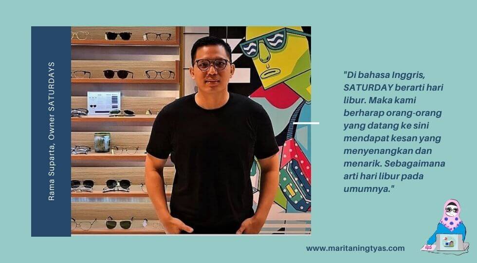√Gerai Optik Kacamata SATURDAYS: Nama Menarik dan Konsep Unik