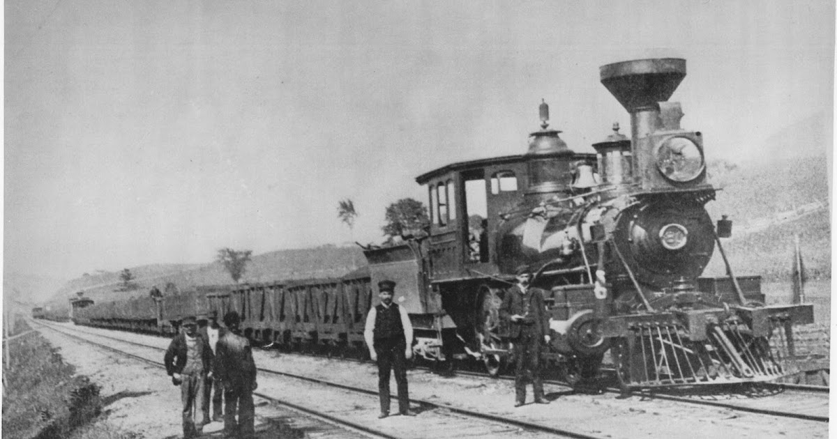 Vintage Railroad Pictures: D.L.& W. Coal Train on Syracuse Branch, 1870s