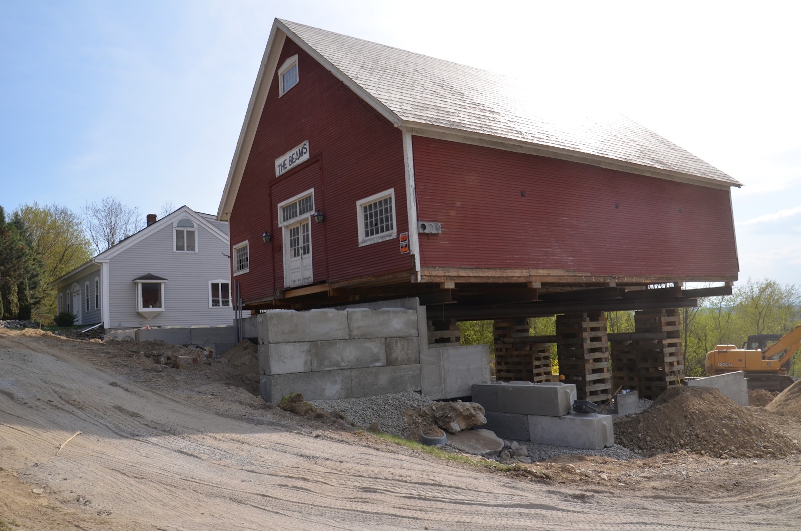 Middlebury Barn Renovation: Retaining walls and backfill