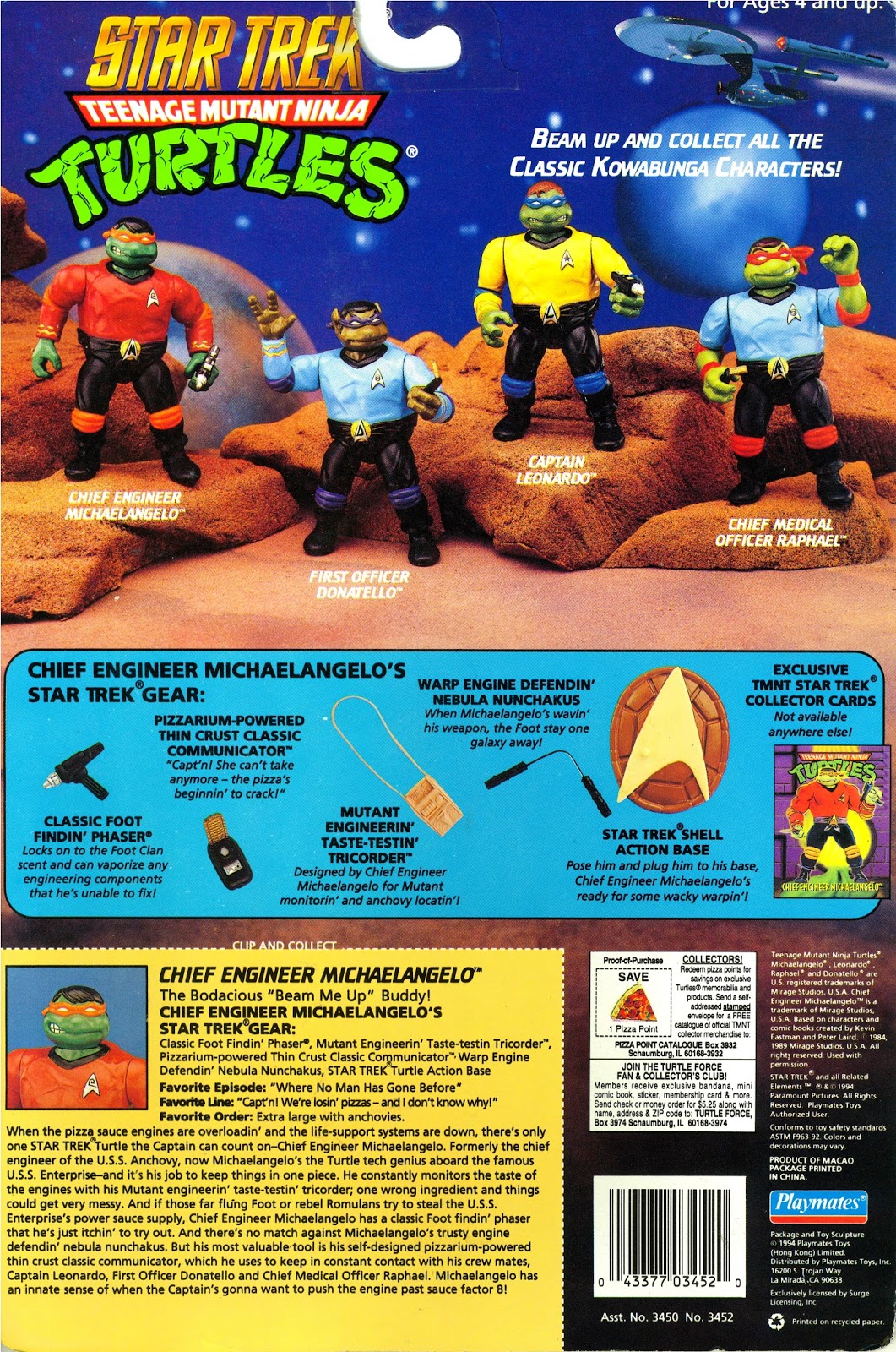 UP CLOSE & PLASTIC: Star Trek Teenage Mutant Ninja Turtles (1994)