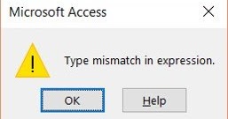 How To Fix Access “Type Mismatch In Criteria Expression" Errors ...