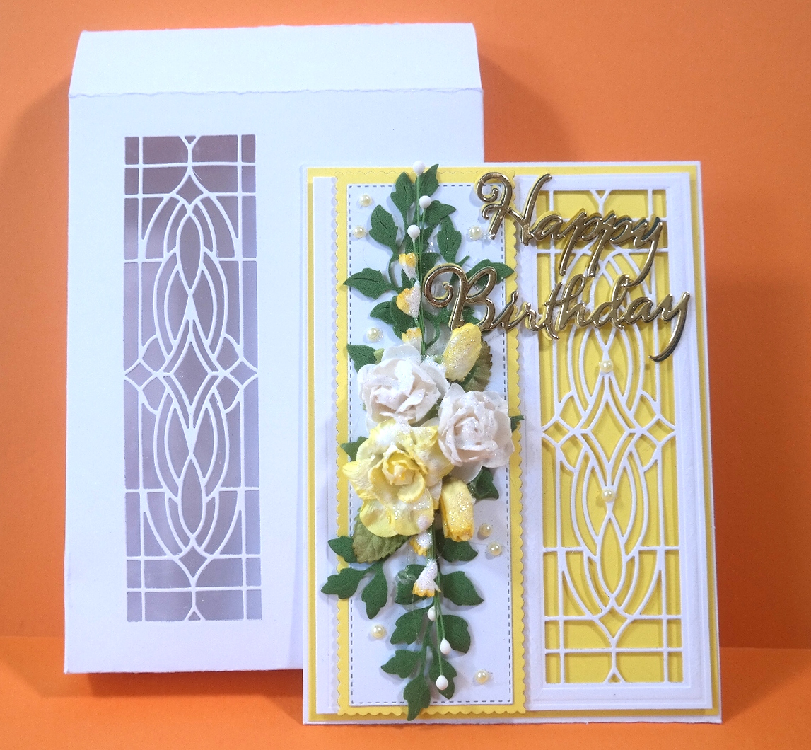 Flowers, Ribbons and Pearls: Perfect Panels & Lovely Layers - 5x7 Card