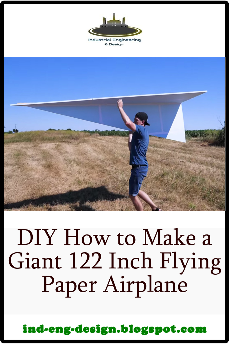 DIY How to Make a Giant 122 Inch Flying Paper Airplane | MagOne 2016