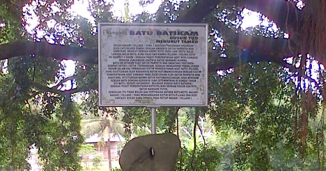 Batu Batikam, Batusangkar | Pustaka Pandani