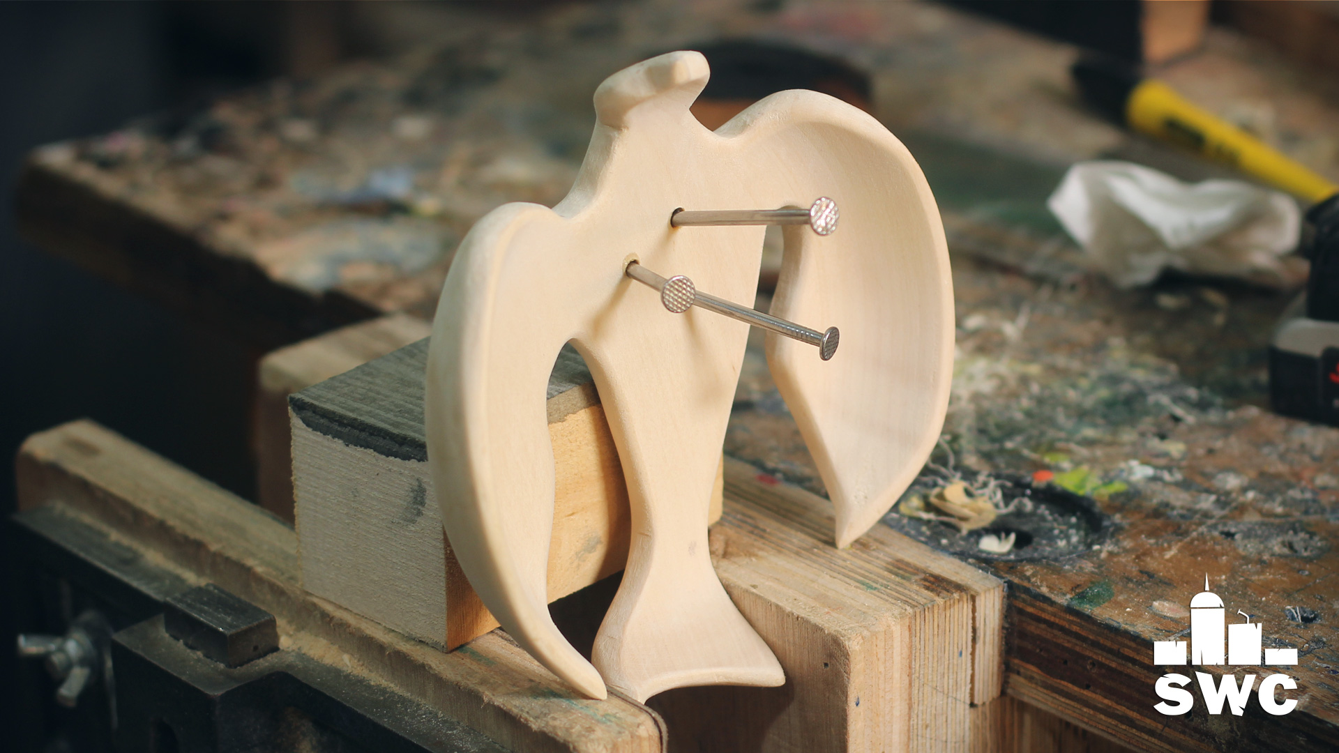 scrap wood city: Wounded freedom - Experimental sculpture using ...