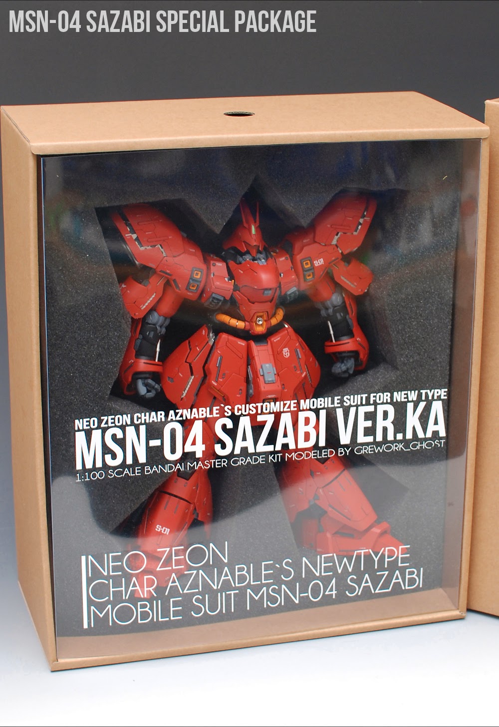 MG 1/100 Sazabi Ver. Ka with Huge Backpack Tanks" - Custom Build with ...