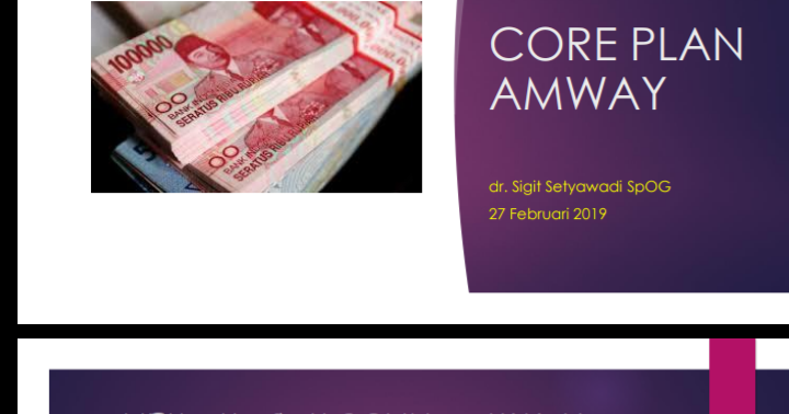 Core Plan Amway - Aneka Macam Bonus Amway