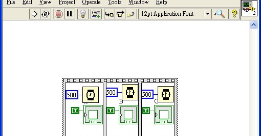 小螞蟻的學習筆記: LabVIEW: Flat Sequence 結構 和 Case 結構