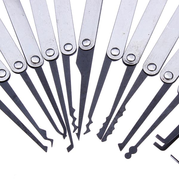 15 In 1 Stainless Steel Hook Lock Pick Set Locksmith tool