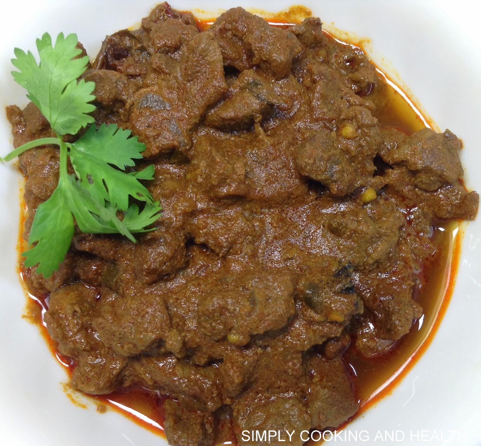 Simply Cooking and Health: Spicy boneless mutton curry