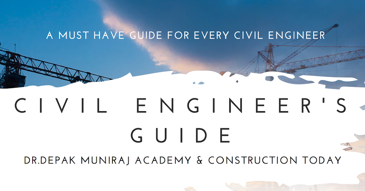 Dr.Depak Muniraj Civil Engineers Training Institute®: Civil Engineer's ...
