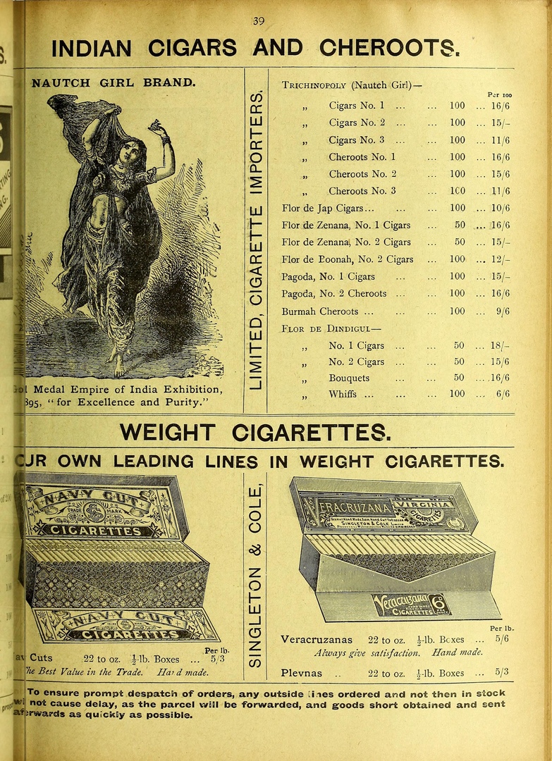 Курительные трубки.: Каталог компании Singleton & Cole Limited, за 1897 ...