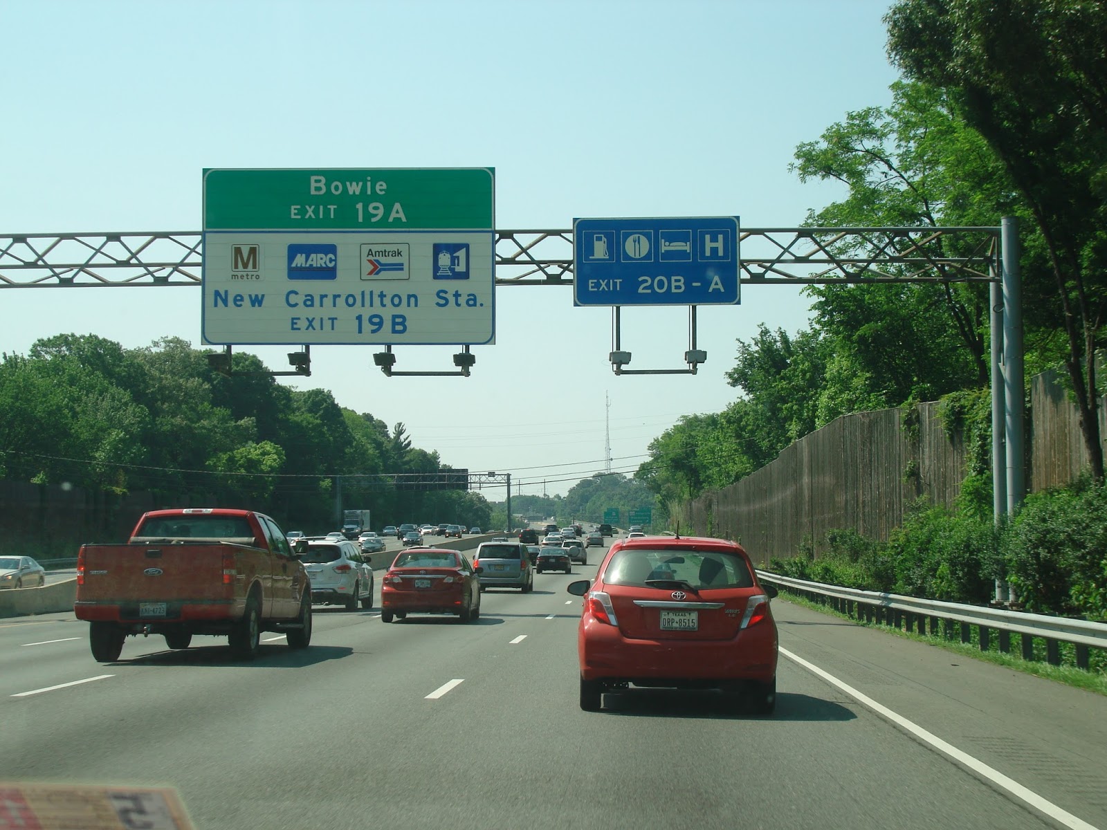Luke's Signs: Interstate 95/Interstate 495 & Rt. 50 - Maryland