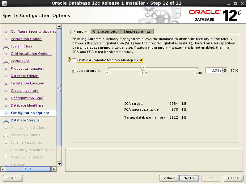 Installing and Creating Oracle Database 12c on OEL 6.4
