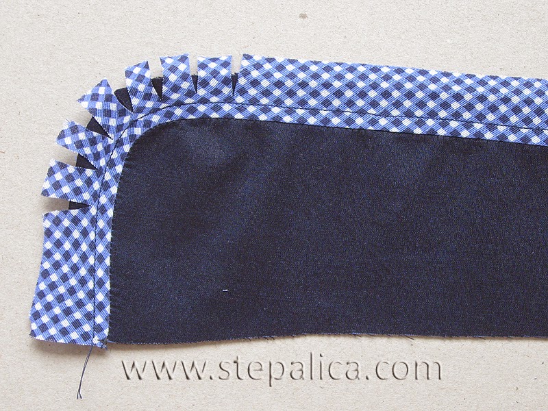 Štepalica: How to finish a shirt collar with a bias band