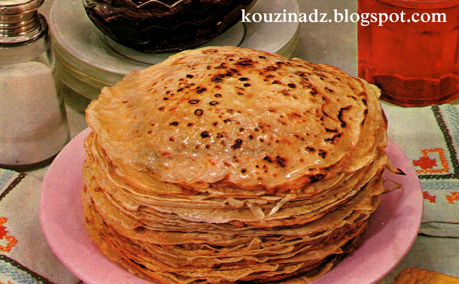 La Cuisine Algérienne: Crepes a la confiture