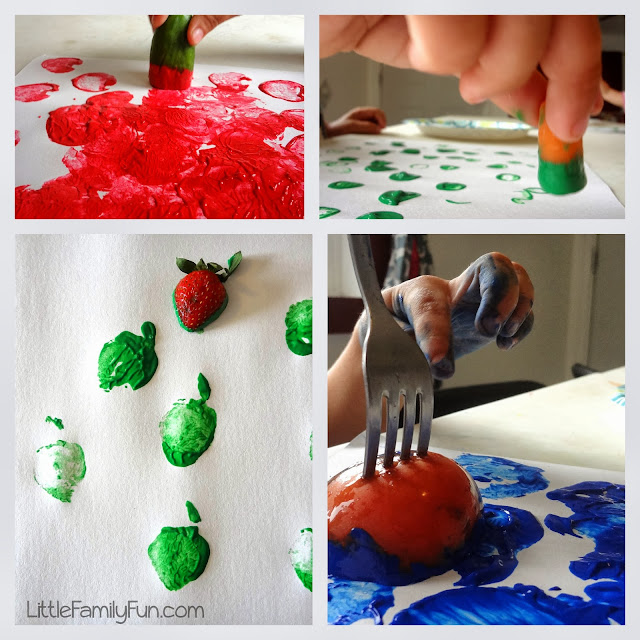 Little Family Fun: Fruit & Vegetable Painting